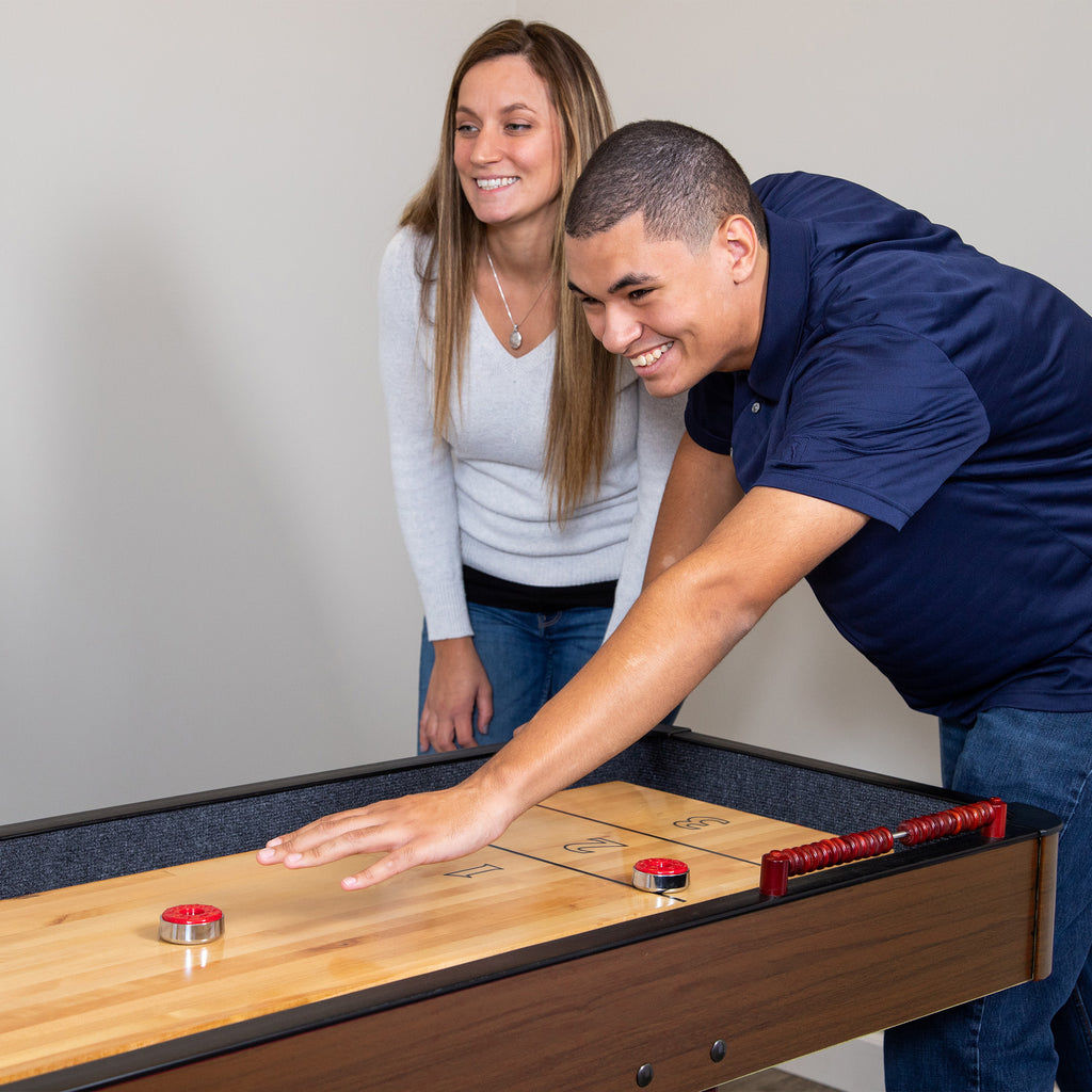Challenger 12' Deluxe Pub Style Shuffleboard Table | Charlie's Wholesale