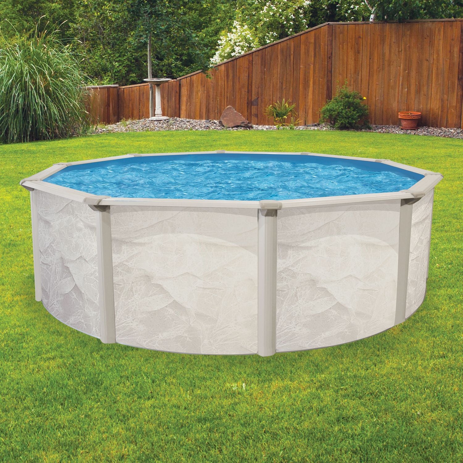 Emory 48" or 52" Tall Steel Above Ground Pool Kit plus Starter Package ...
